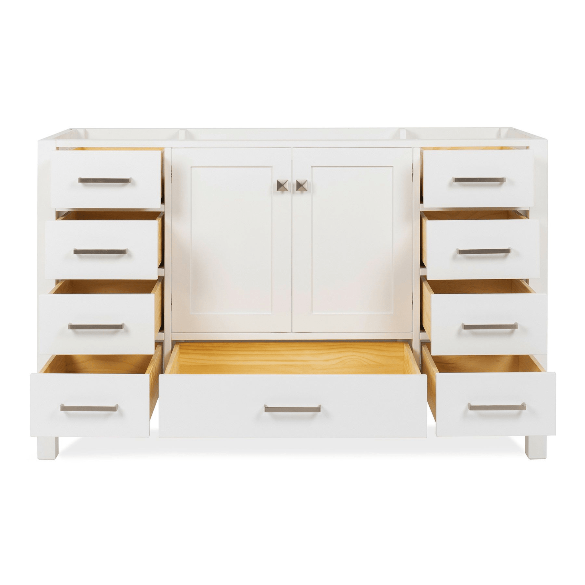 Ariel Cambridge 54" Modern White Single Sink Base Cabinet – Modern Bath ...
